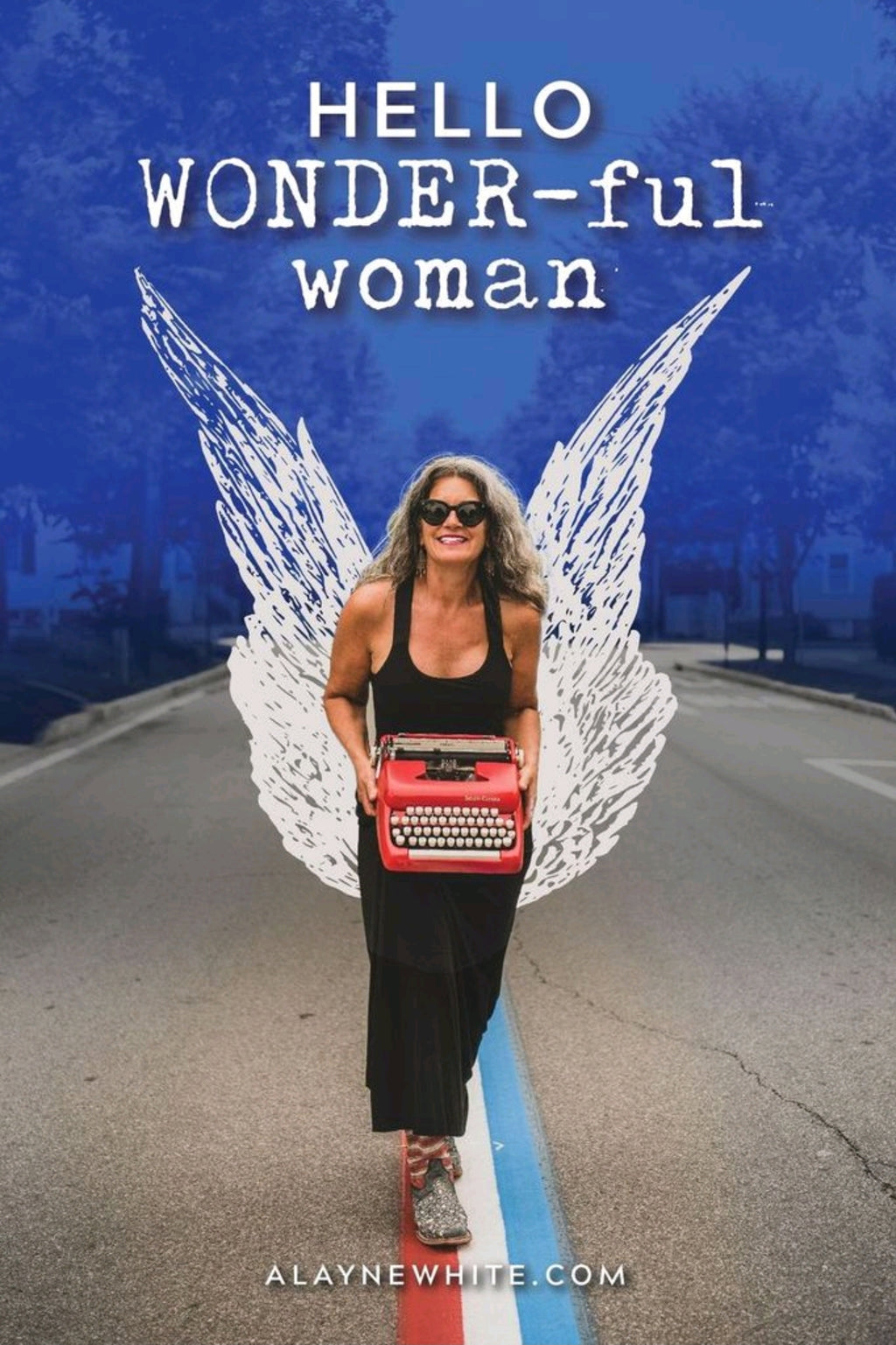 Postcard Hello WONDER-ful woman – Alayne White