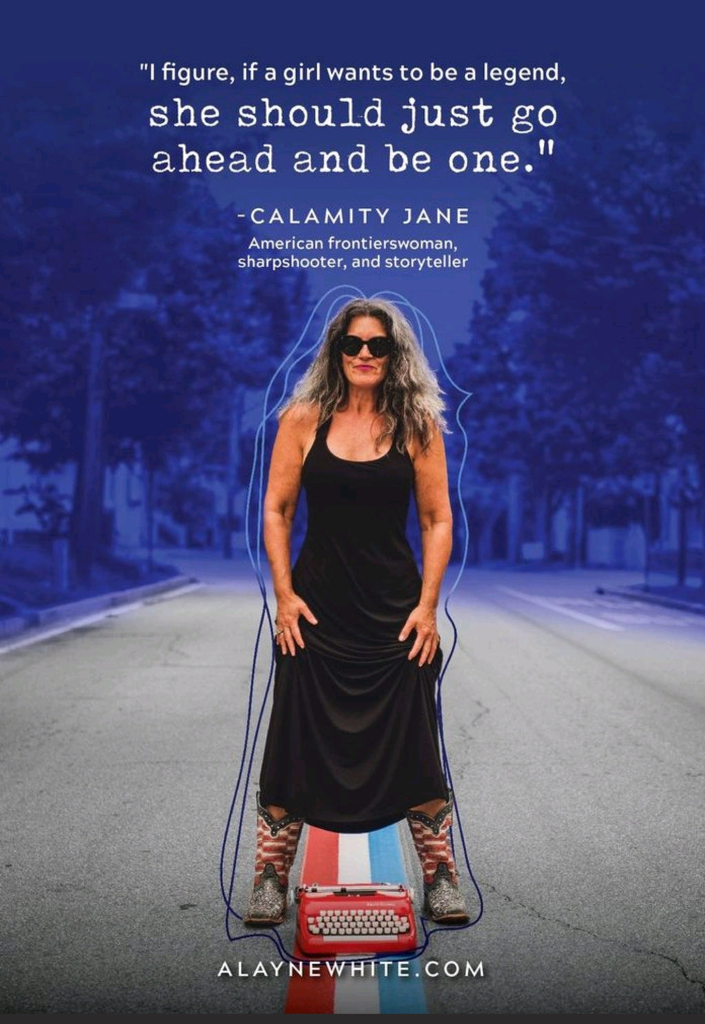 Postcard If a girl wants to be a legend She Should Just Go Ahead and B ...